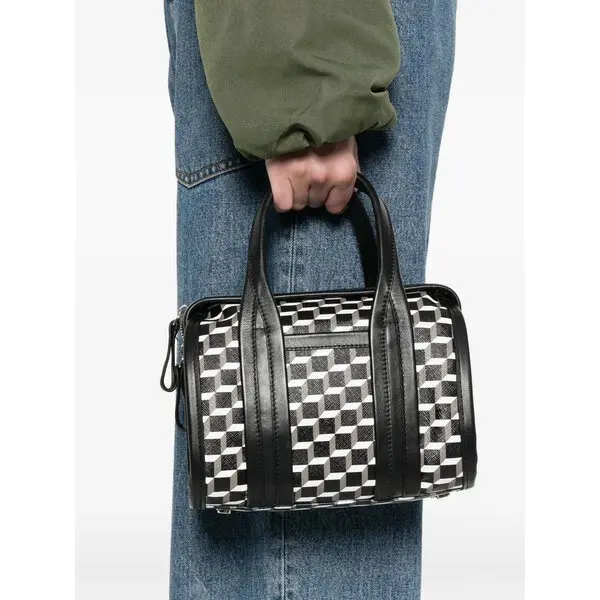 Pierre Hardy Geometric Pattern Canvas Tote Bag