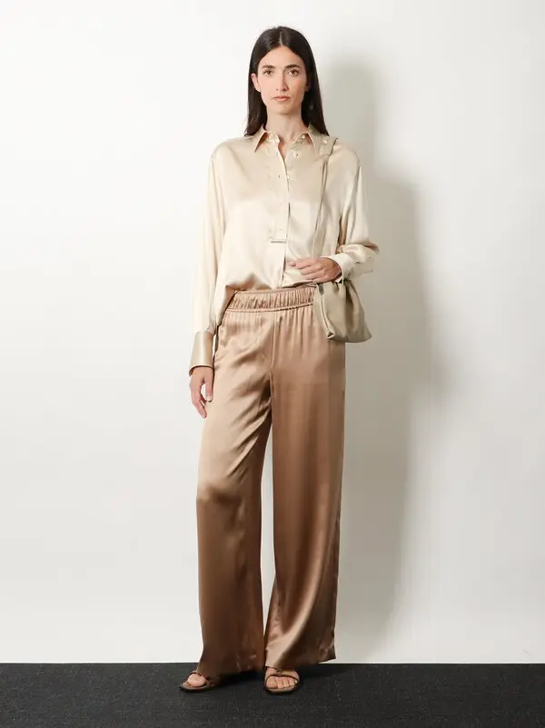 Brunello Cucinelli Silk Trousers - Multicolor