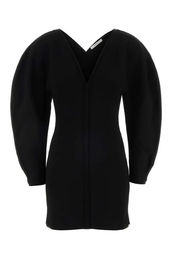 Givenchy Stretch Viscose Blend Cocoon Mini Dress - Black
