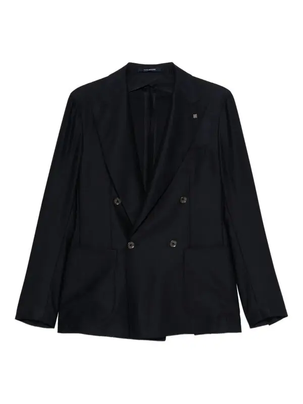 Tagliatore Double Breasted Wool Blazer - Multicolor