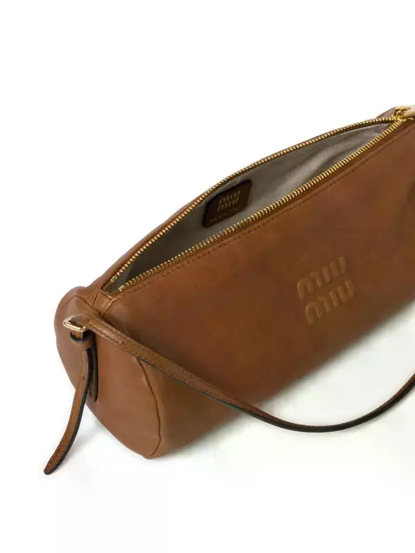Miu Miu Nappa Leather Pouch With Shoulder Strap