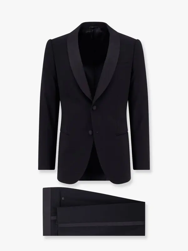 Giorgio Armani Soho Virgin Wool Tuxedo - Multicolor