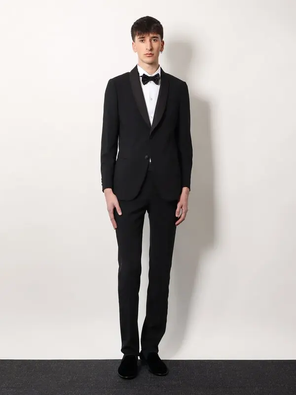 Giorgio Armani Soho Virgin Wool Tuxedo - Multicolor
