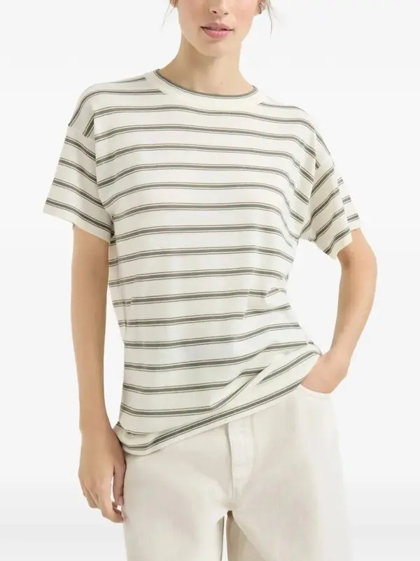 Brunello Cucinelli Wool Striped Sweater