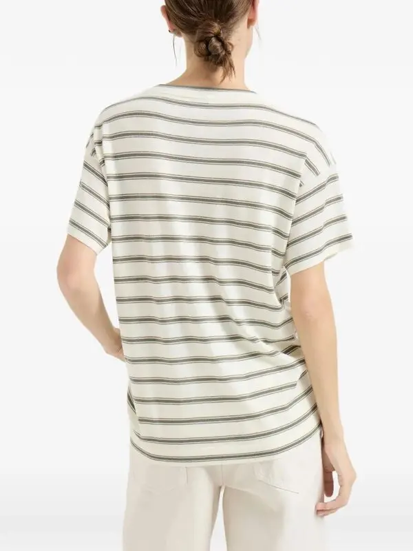 Brunello Cucinelli Wool Striped Sweater