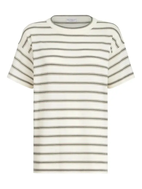 Brunello Cucinelli Wool Striped Sweater - Multicolor