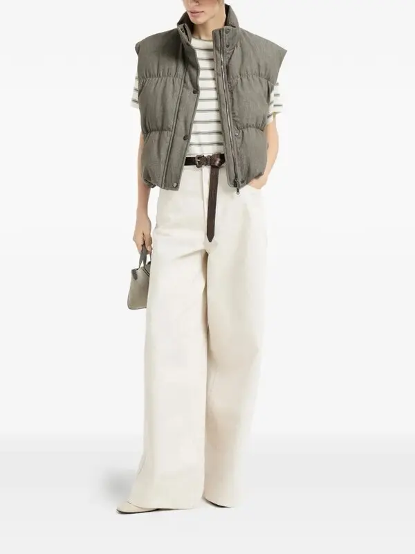 Brunello Cucinelli Wool Striped Sweater - Multicolor