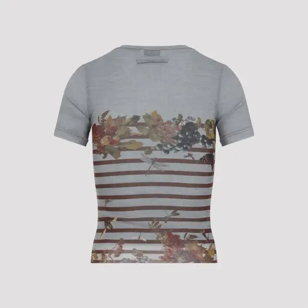 JEAN PAUL GAULTIER Graphic Striped T-shirt - Multicolor