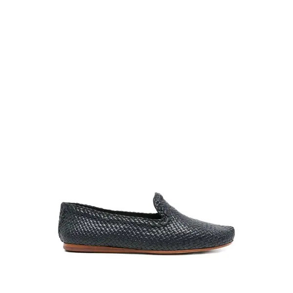 Dragon Diffusion Woven Leather Loafers - Blue