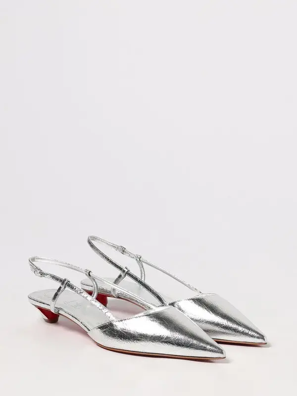 CHRISTIAN LOUBOUTIN Metallic Slingback Pumps