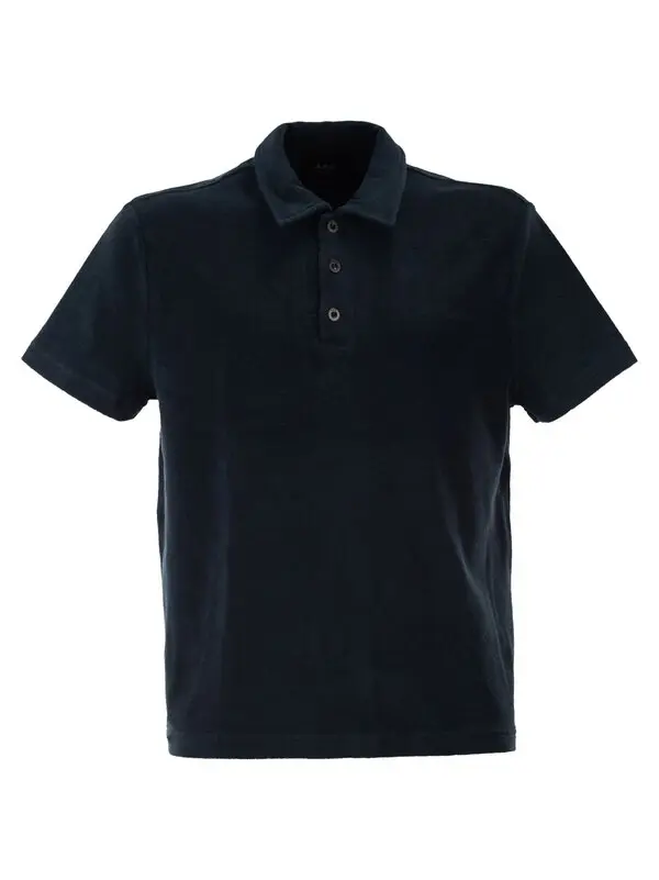 A.p.c. Julian Organic Cotton Terry Polo Shirt