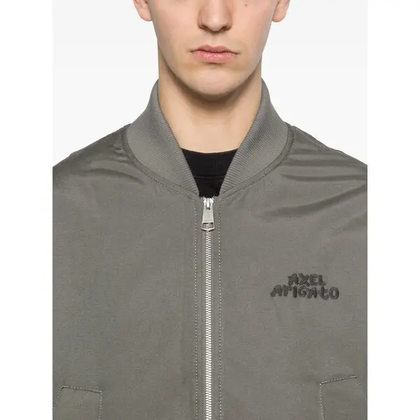 Axel Arigato Grey Bomber Jacket - Gray