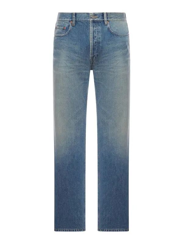 Saint Laurent Mick Long Denim Jeans - Multicolor