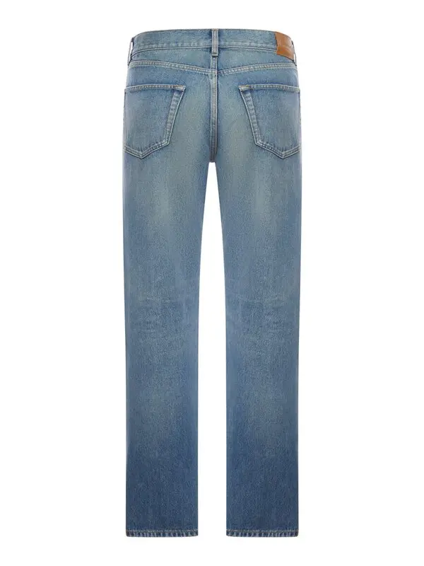 Saint Laurent Mick Long Denim Jeans - Multicolor