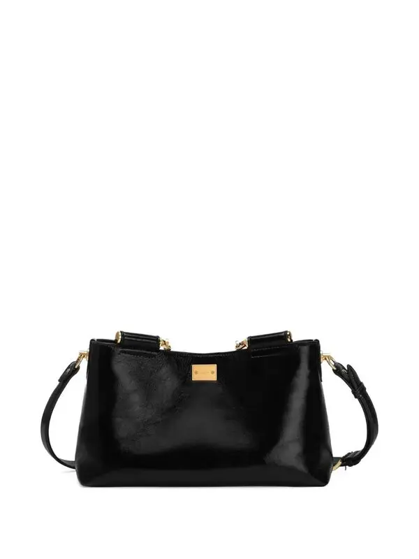 Dolce & Gabbana Vittoria Leather Tote Bag - Black