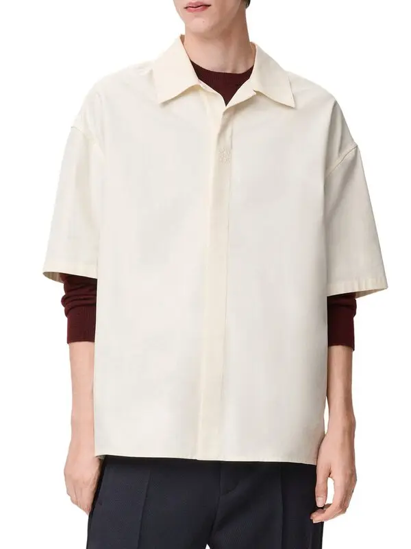 Loewe Short-sleeved Cotton Shirt