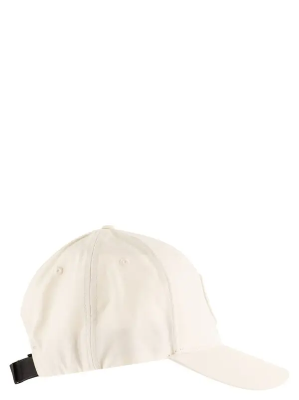 Stone Island Embroidered Compass Logo Cap - Cream