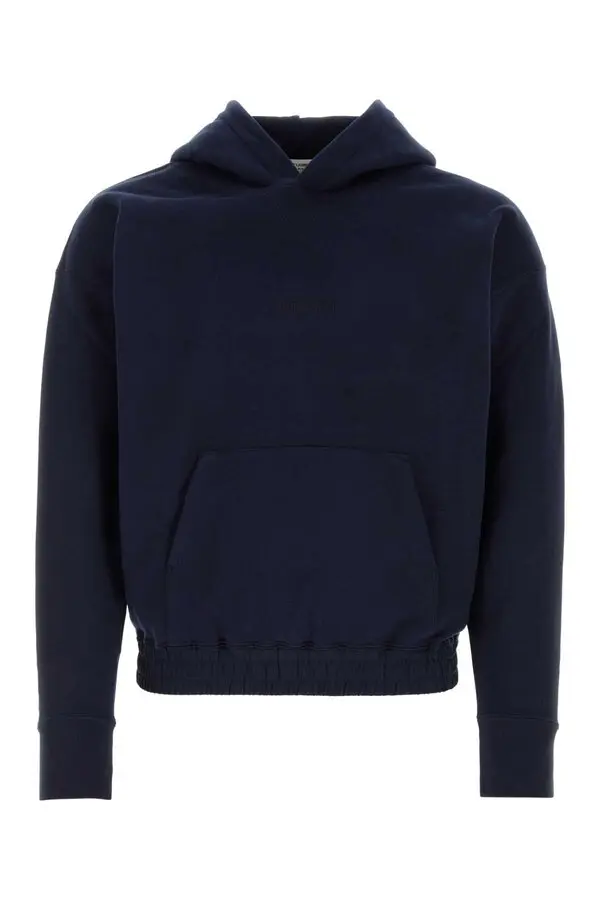 Saint Laurent Dark Cotton Sweatshirt - Blue