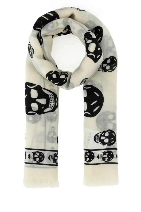Alexander McQueen Printed Chiffon Foulard - Multicolor