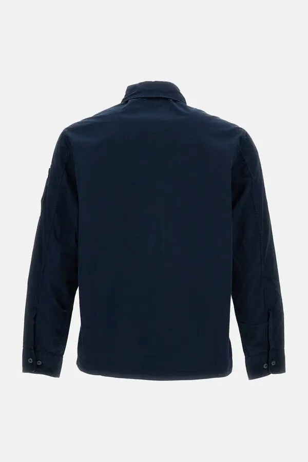 C.P. COMPANY Organic Gabardine Zip-up Overshirt - Multicolor