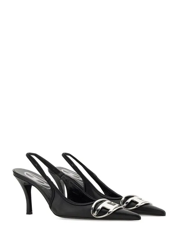 DIESEL® D-venus Sb Slingback Heels - Black
