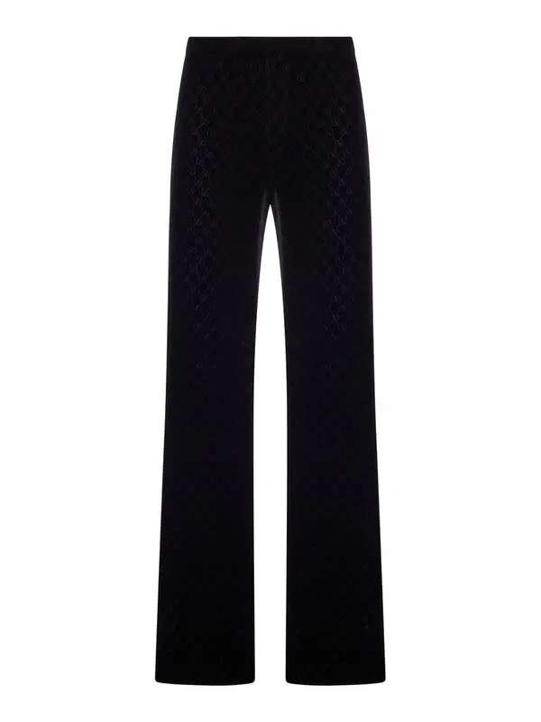 Gucci Gg Stretch Devoré Velvet Trousers