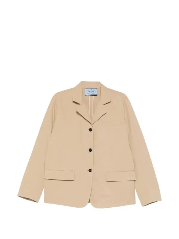 Prada Single-breasted Cotton Blazer - Multicolor