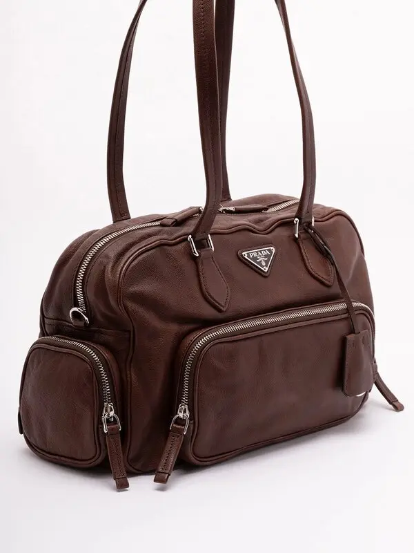 Prada Large Washed Leather Bag