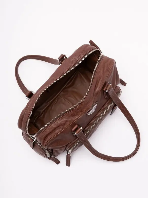 Prada Large Washed Leather Bag