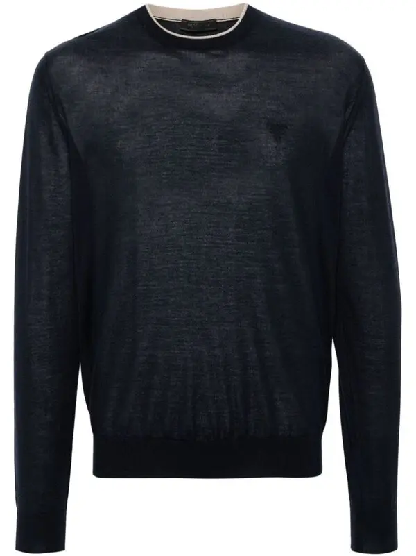 Prada Round Neck Cashmere Sweater - Multicolor
