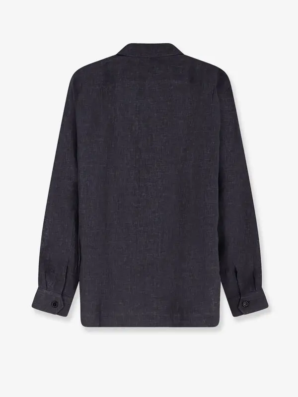Brunello Cucinelli Easy Fit Linen Shirt - Multicolor