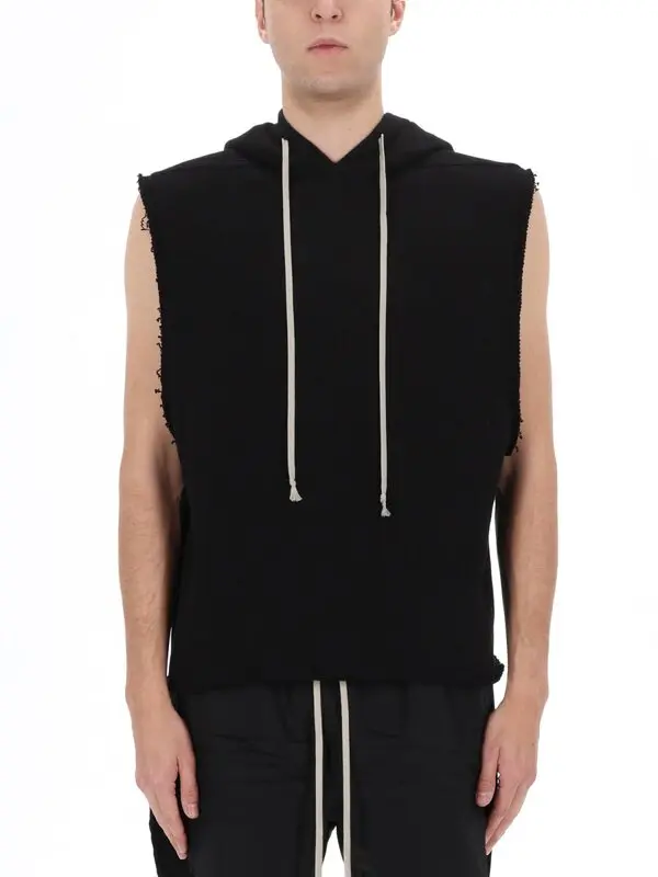 Rick Owens Sleeveless Hooded Top