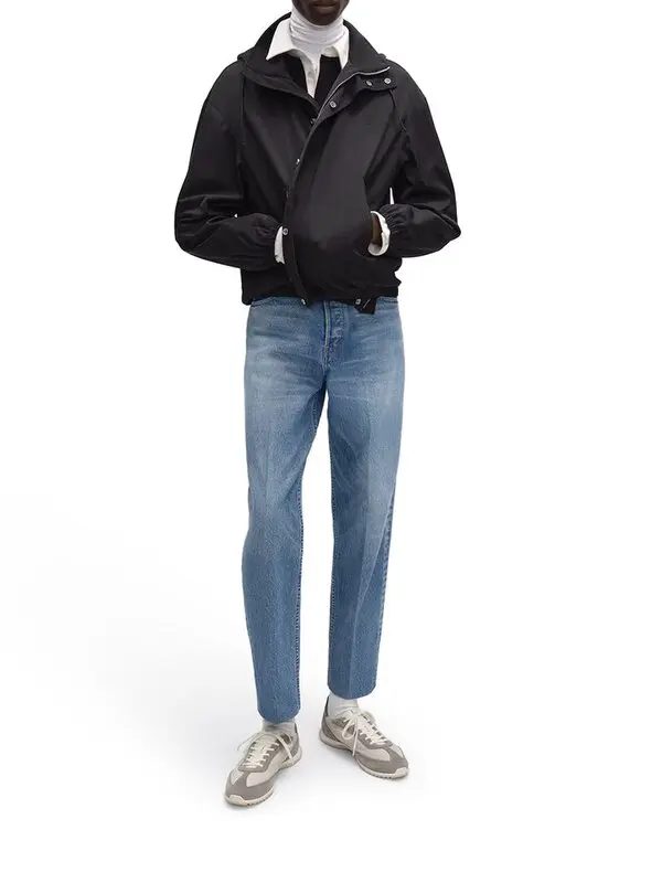Celine Nylon Twill Wind Jacket With Triomphe Embroidery