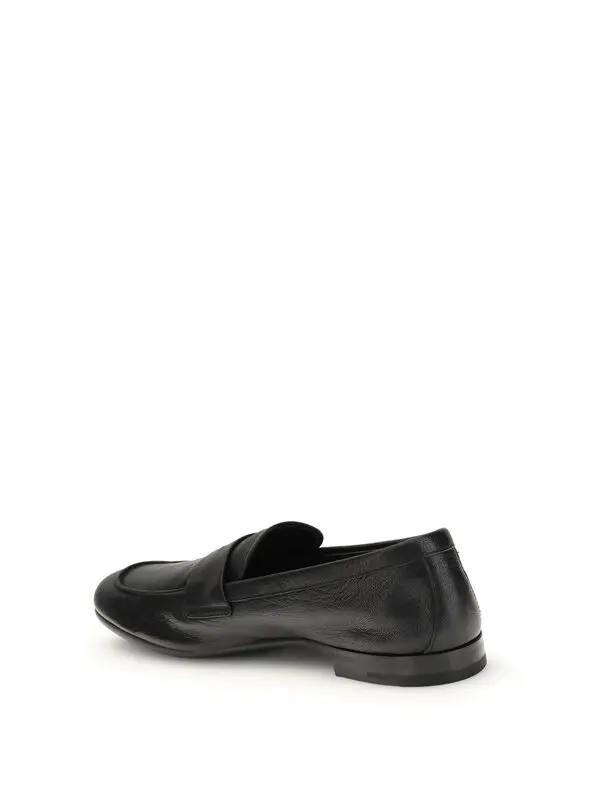 Prada Leather Loafers - Black