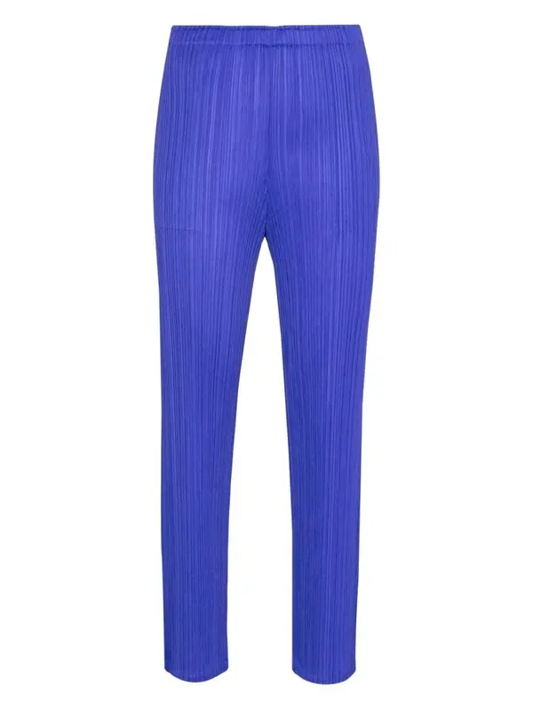 Issey Miyake Pleated Trousers - Blue