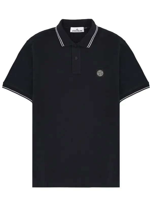 Stone Island Polo With Logo - Blue