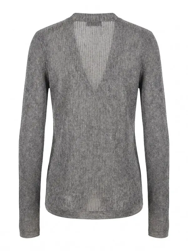 Brunello Cucinelli Ribbed V-neck Sweater - Multicolor
