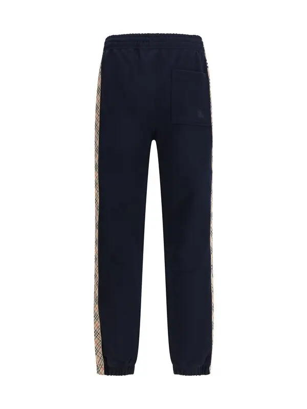 Burberry Jogging Pants Feature Signature Check Tape Along The Sides