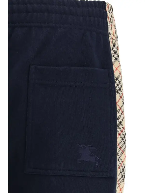 Burberry Jogging Pants Feature Signature Check Tape Along The Sides