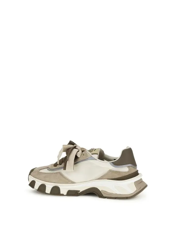 Dolce & Gabbana Leather And Mesh Sneakers - Multicolor