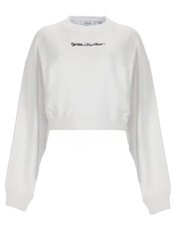 Off-White Sweatshirt With Logo - White