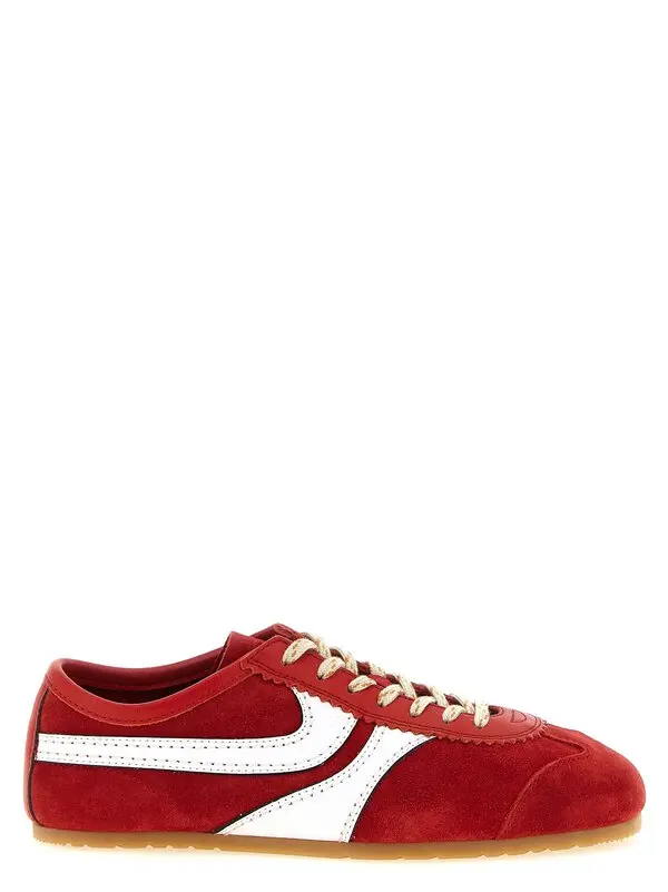 Dries Van Noten Suede Sneakers - Red