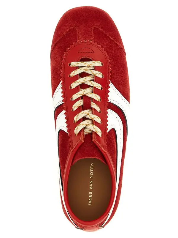 Dries Van Noten Suede Sneakers - Red