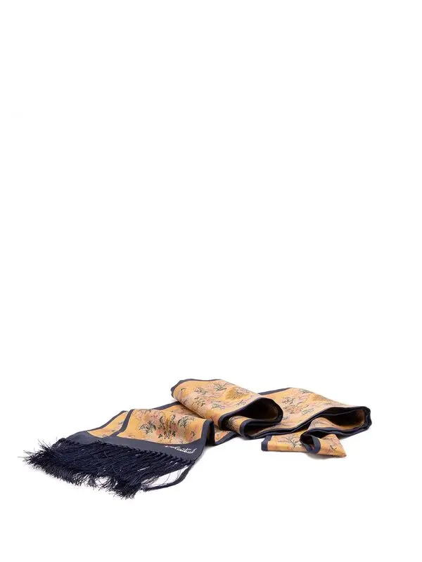 Valentino Garavani Apres L`hiver Vaso` Scarf With Fringes - Multicolor