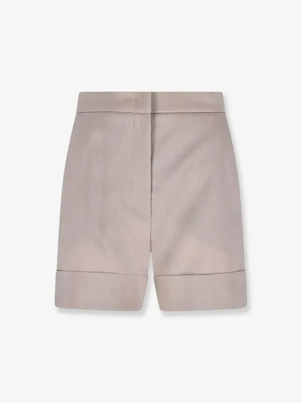 Max Mara Virgin Wool, Mohair, And Silk Blend Bermuda Shorts - Multicolor