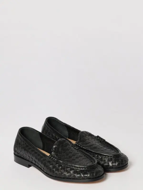 Bottega Veneta Lambskin Loafers - Black
