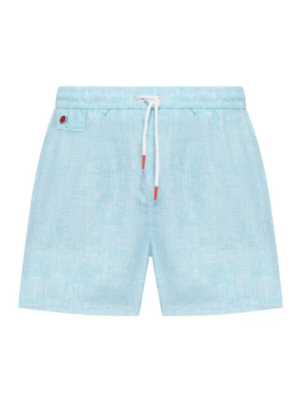 Kiton Swimsuit In Lightweight Technical Fabric - Multicolor
