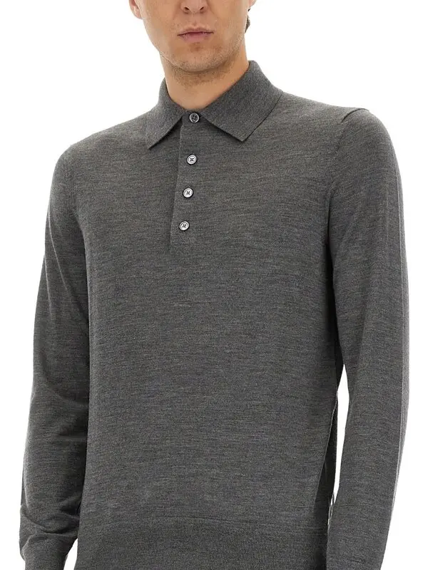 TOM FORD Fine Merino Virgin Wool Polo Shirt