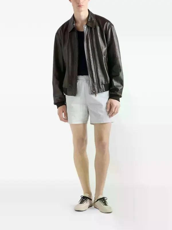 Prada Nappa Leather Bomber Jacket