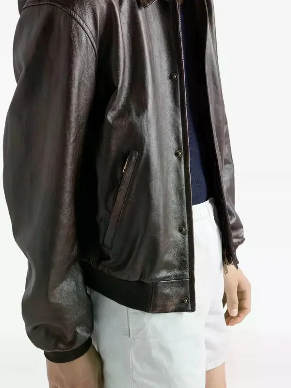 Prada Nappa Leather Bomber Jacket